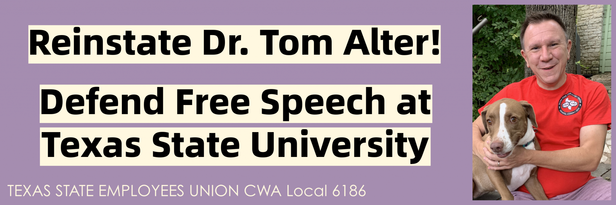 Reinstate Dr. Tom Alter - Red Fault
